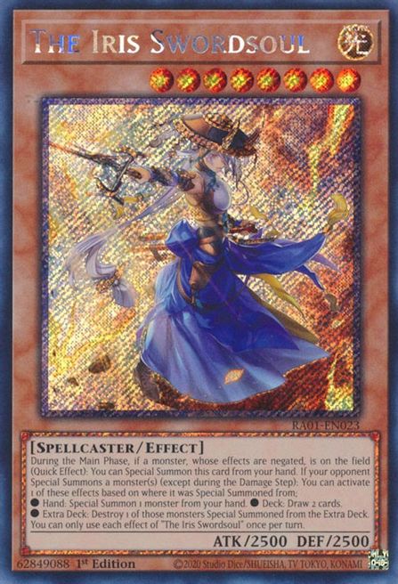 The Iris Swordsoul (Platinum Secret Rare) - 25th Anniversary Rarity Collection - YuGiOh