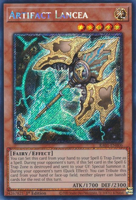 Artifact Lancea (Platinum Secret Rare) - 25th Anniversary Rarity ...