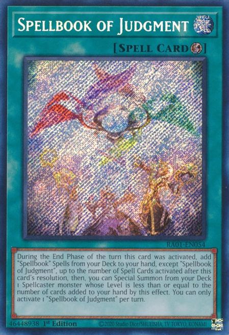Spellbook of Judgment (Secret Rare) - 25th Anniversary Rarity ...