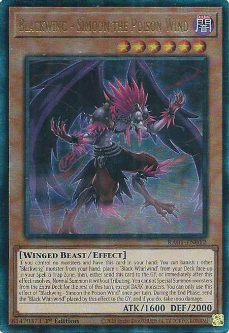 Blackwing - Simoon the Poison Wind (PUR) - 25th Anniversary Rarity ...
