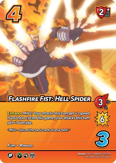 Flashfire Fist: Hell Spider (XR) - UniVersus: My Hero Academia: Jet ...