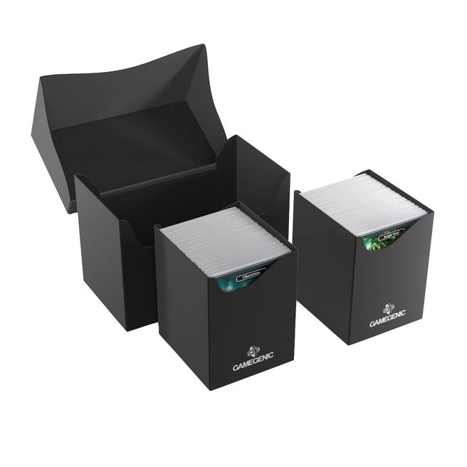 GameGenic Double Deck Holder XL - Black (Holds 200+) - GameGenic Deck ...