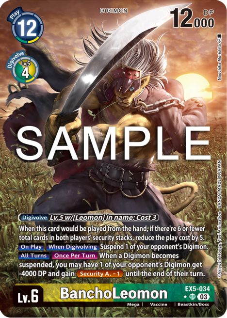 BanchoLeomon (Alternate Art) - Animal Colosseum - Digimon Card Game