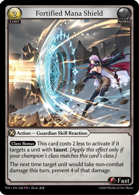 Fortified Mana Shield - Promotional Cards - Grand Archive TCG