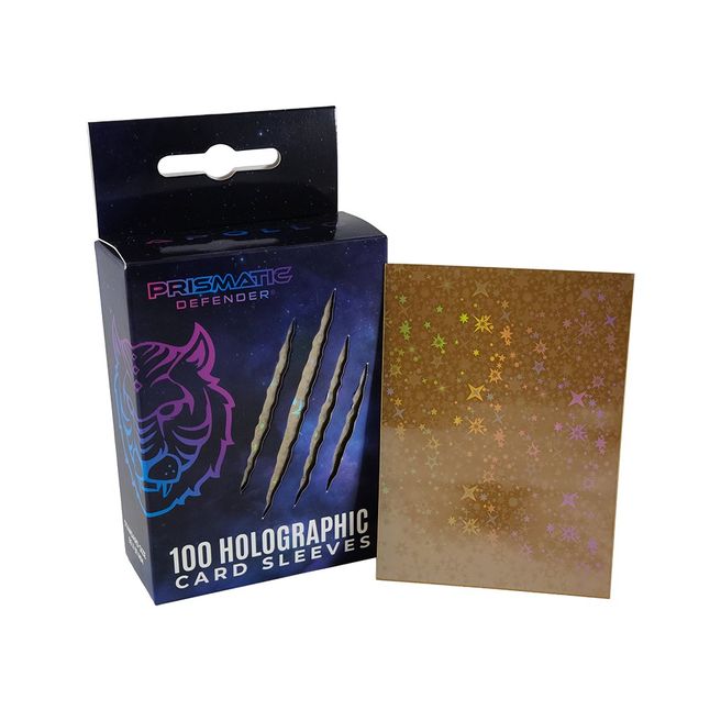 Prismatic Defender Card Sleeves - Holographic Sleeves - Gold ...