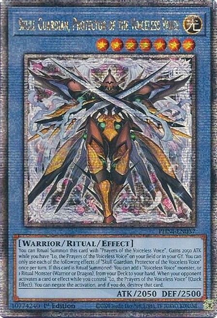 Skull Guardian, Protector of the Voiceless Voice (Quarter Century Secret Rare) - Phantom ...
