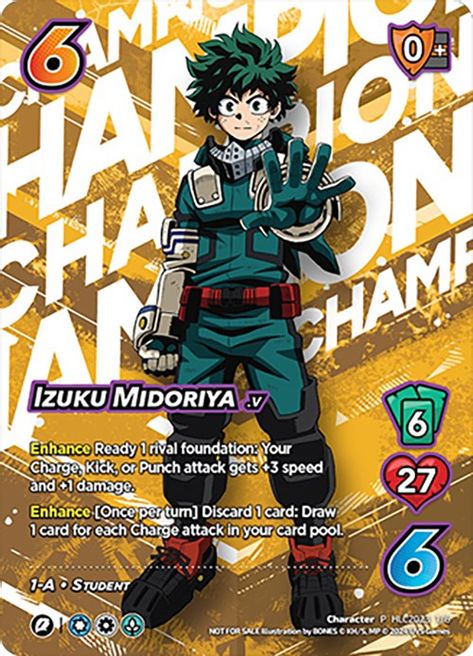 Izuku Midoriya (Hero League Championship 2023 - Champion) - UniVersus: My Hero Academia Promo ...