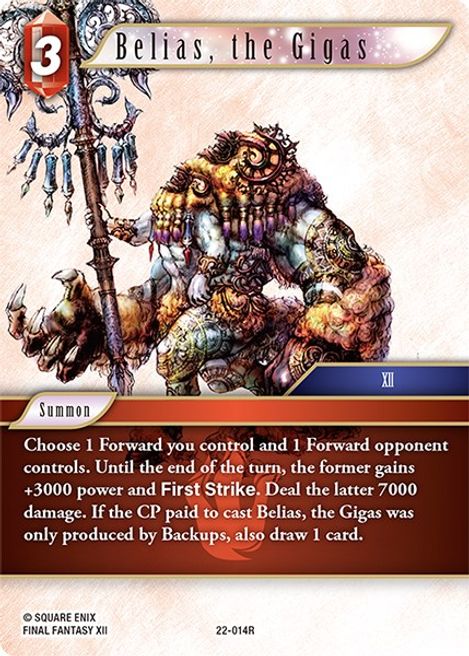 Belias, the Gigas - Hidden Hope - Final Fantasy TCG