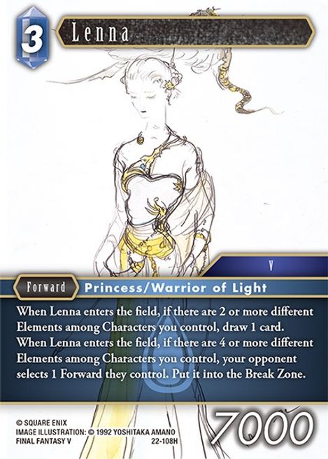 Lenna - Hidden Hope - Final Fantasy TCG