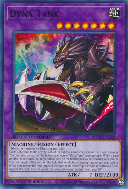 Dyna Tank - Speed Duel GX: Midterm Destruction - YuGiOh