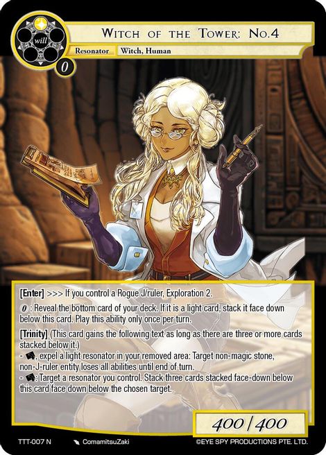 Witch of the Tower: No.4 - Thoth of the Trinity - Force of Will