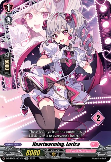 Heartwarming, Lorica (2) - DZ-TD06: Start Up Trial Deck "Lyrical Monasterio" - Cardfight Vanguard