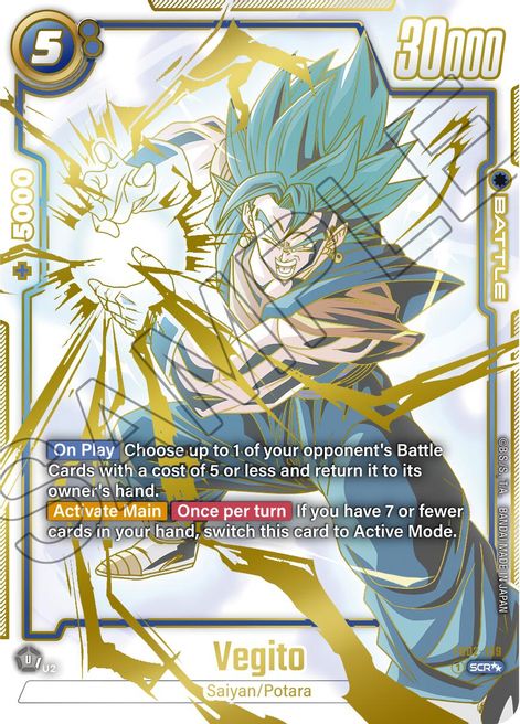 Vegito - FB02-139 (Super Alternate Art) - Blazing Aura - Dragon Ball Super: Fusion World
