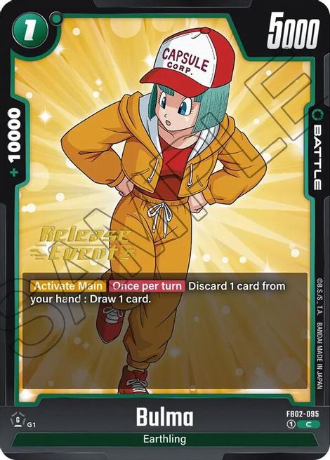 Bulma - FB02-095 - Blazing Aura Release Event Cards - Dragon Ball Super: Fusion World