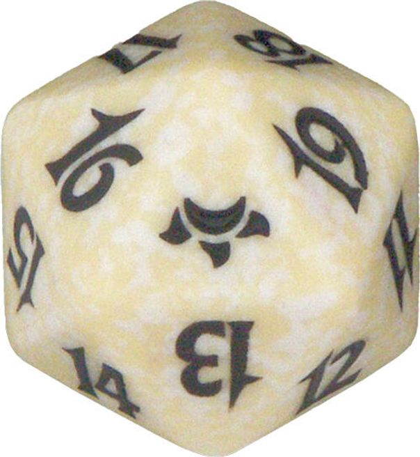 Eventide Spindown Die - White - Wizards of the Coast Dice - Life Counters