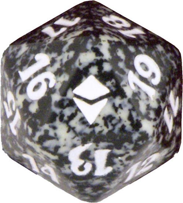 Zendikar Spindown Die - Black - Wizards of the Coast Dice - Life Counters