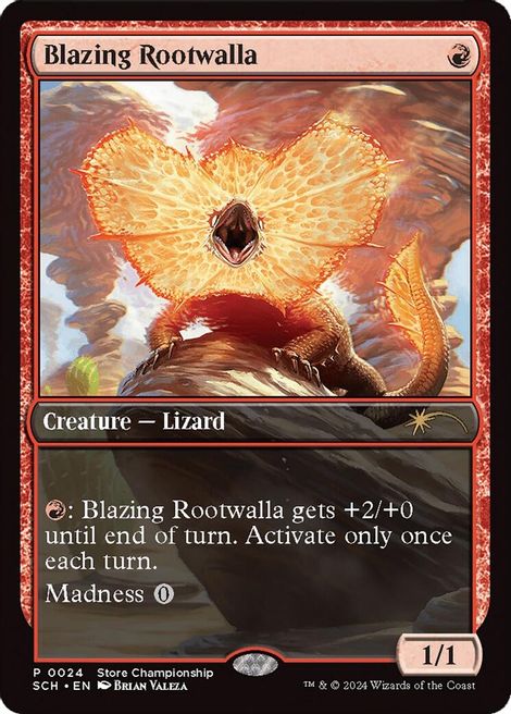 Blazing Rootwalla - Game Day & Store Championship Promos - Magic: The ...