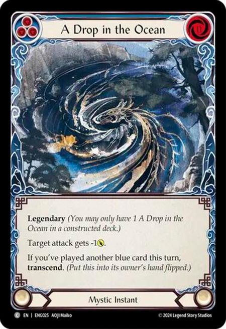 A Drop in the Ocean - Blitz Deck: Part the Mistveil - Enigma - Flesh and Blood TCG