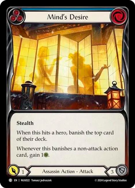 Mind's Desire (Blue) - Blitz Deck: Part the Mistveil - Nuu - Flesh and Blood TCG