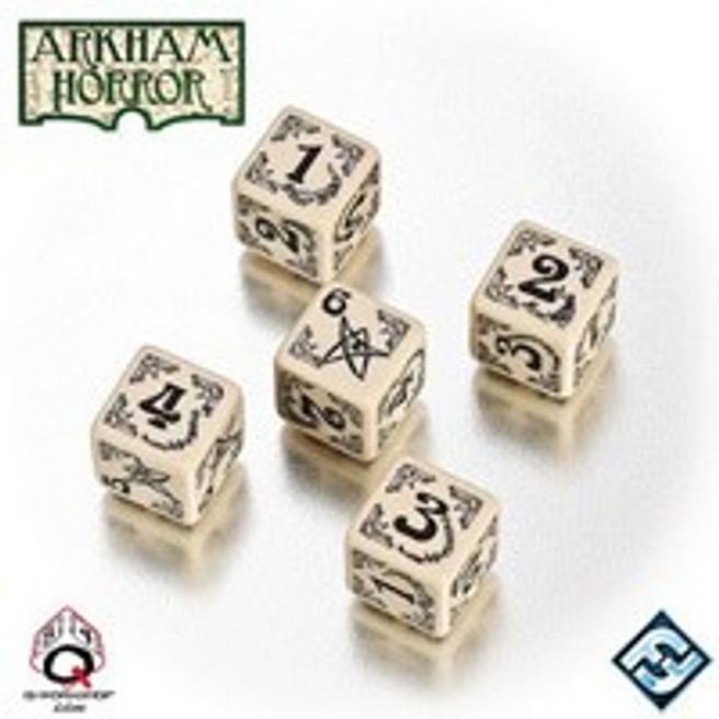 Arkham Horror Dice Set: Beige with Black - Fantasy Flight Games ...