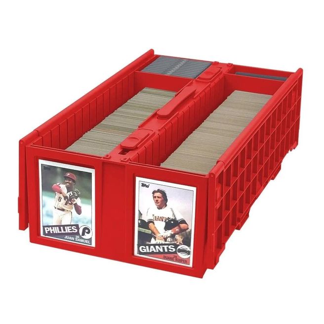 1600 Collectible Card Bin - Red - BCW Deck Boxes - Deck Boxes