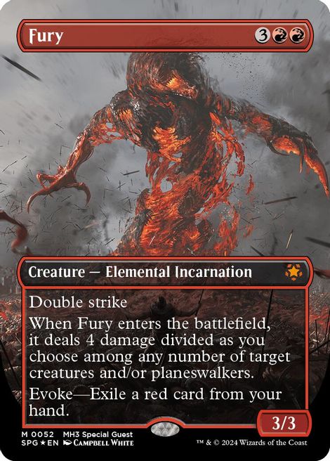 Fury (Borderless) (Textured Foil) - Special Guests - Magic: The Gathering