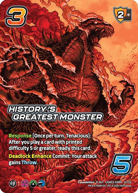 History's Greatest Monster (Alternate Art) - Challenger Series ...