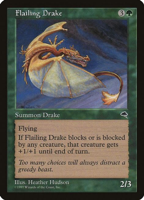 Flailing Drake - Tempest - Magic: The Gathering