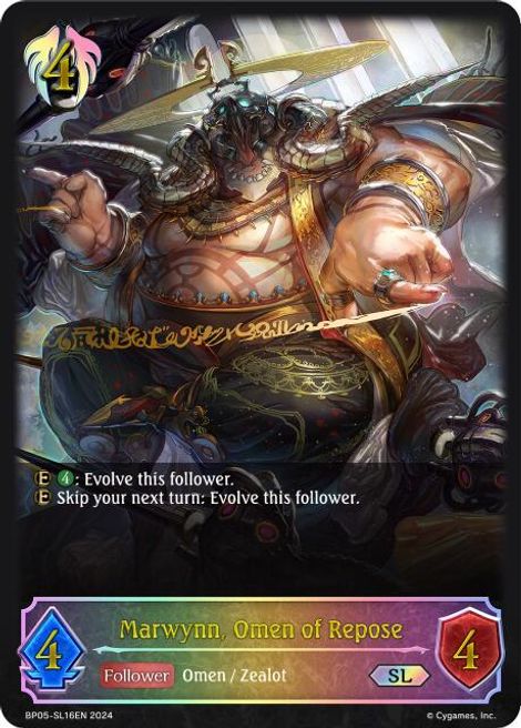 Marwynn, Omen of Repose (SL) - BP05: Omens Eternal - Shadowverse: Evolve