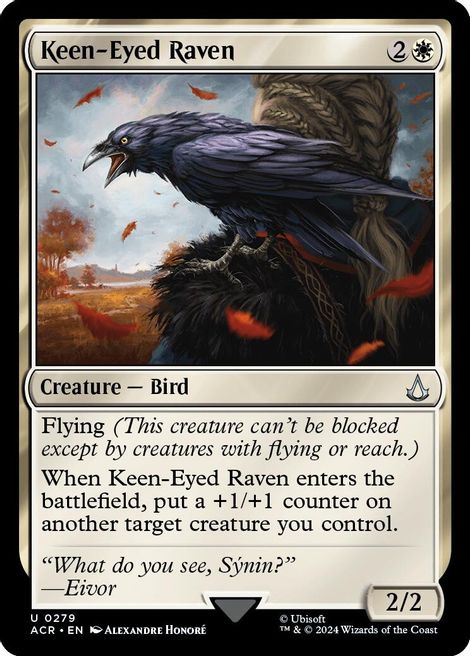 Keen-Eyed Raven - Universes Beyond: Assassin's Creed - Magic: The Gathering