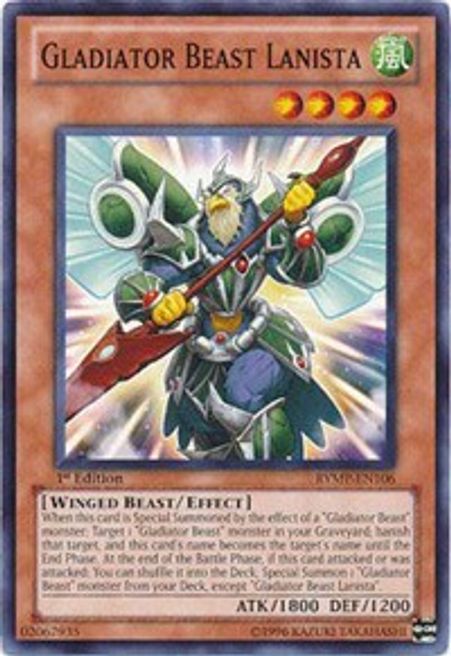 Gladiator Beast Lanista - Ra Yellow Mega Pack - YuGiOh