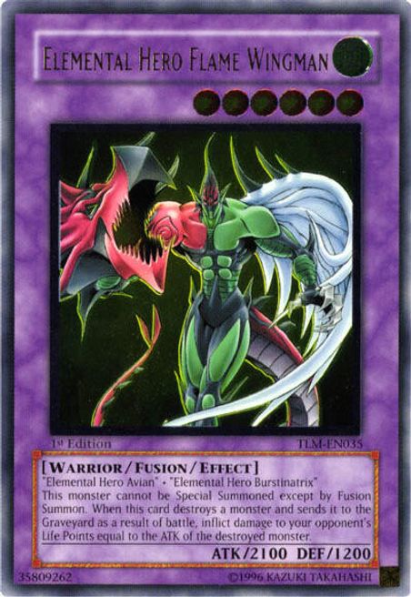 Elemental HERO Flame Wingman (UTR) - The Lost Millennium - YuGiOh