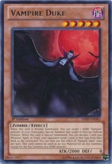 Vampire Duke - Shadow Specters - YuGiOh