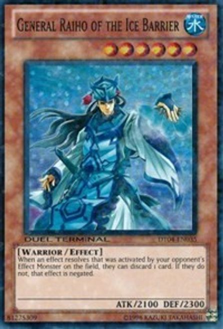 General Raiho of the Ice Barrier - Duel Terminal 4 - YuGiOh