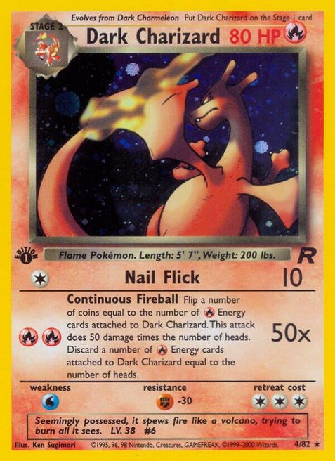 Dark Charizard (4) - Team Rocket - Pokemon