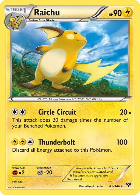 Raichu - XY Base Set - Pokemon