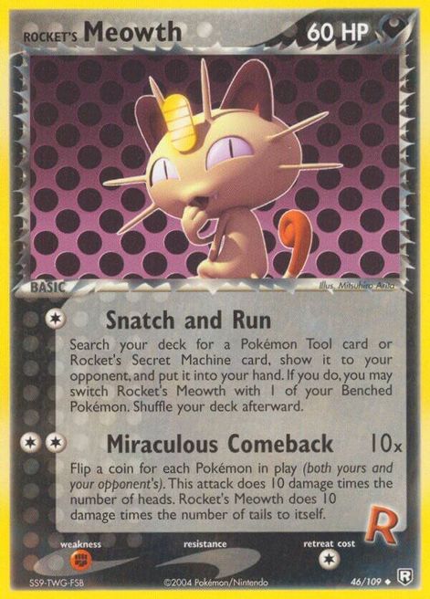 Rocket's Meowth - Team Rocket Returns - Pokemon
