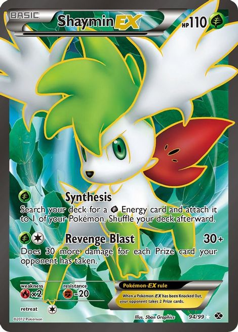 Shaymin EX (94 Full Art) - Next Destinies - Pokemon