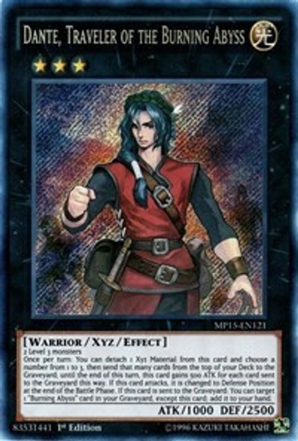 Dante, Traveler of the Burning Abyss - 2015 Mega-Tins Mega Pack - YuGiOh