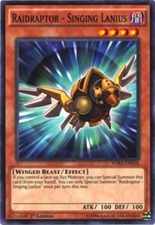 Raidraptor - Singing Lanius - Wing Raiders - YuGiOh