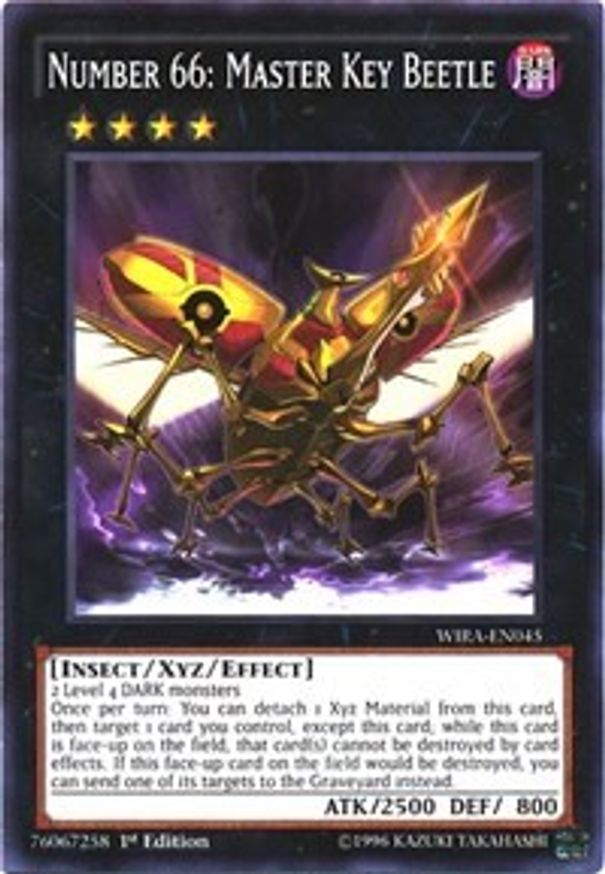 Number 66: Master Key Beetle - Wing Raiders - YuGiOh
