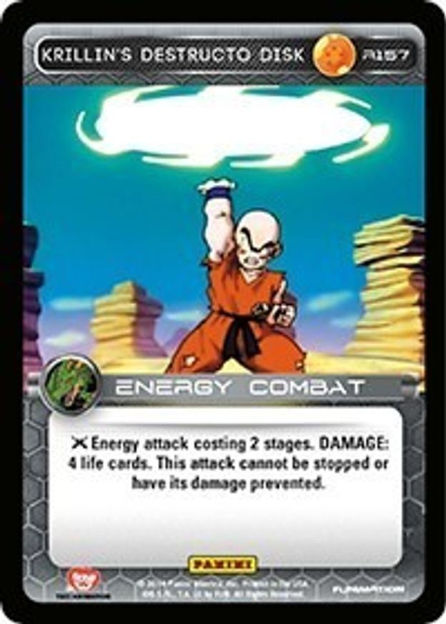 Krillin's Destructo Disk - Panini: Set 1 - Dragon Ball Z TCG