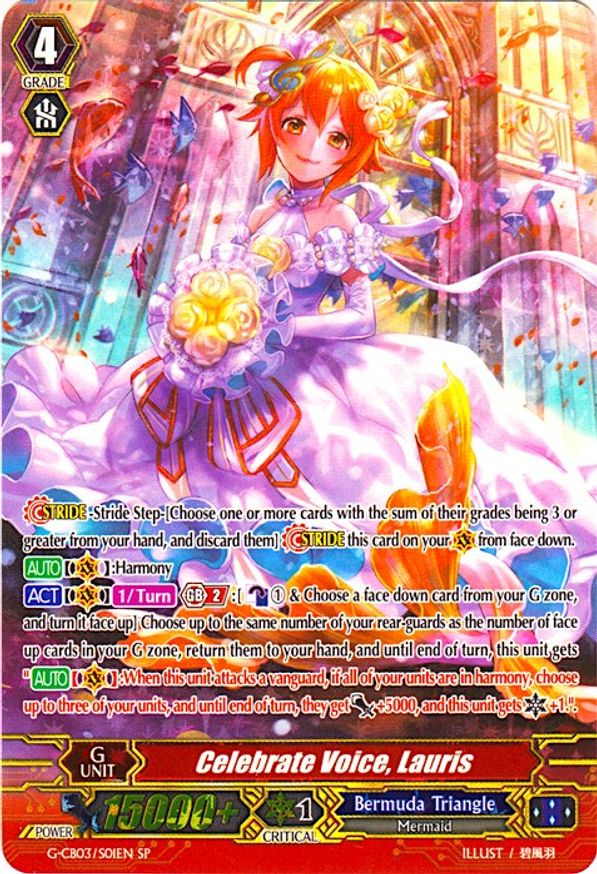 Celebrate Voice, Lauris (SP) - G-CB03: Blessing of Divas - Cardfight Vanguard