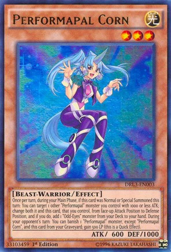 Performapal Corn - Dragons of Legend: Unleashed - YuGiOh