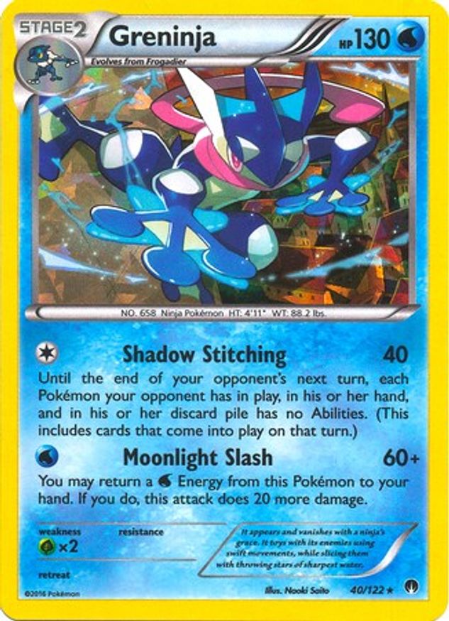 Greninja - 40/122 (XY BREAKpoint) - Deck Exclusives - Pokemon