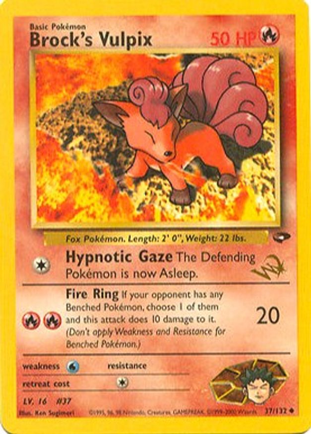Brock's Vulpix [W Stamped] - WoTC Promo - Pokemon