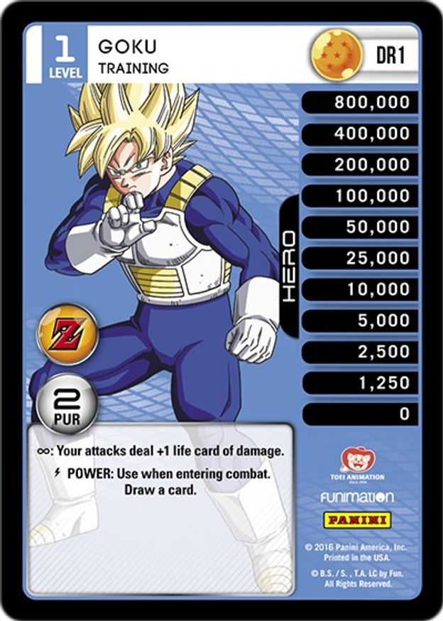 Goku - Training - Panini: Awakening - Dragon Ball Z TCG
