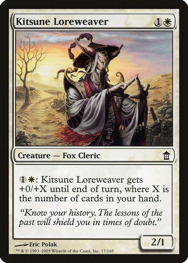 Kitsune Loreweaver - Saviors of Kamigawa - Magic: The Gathering