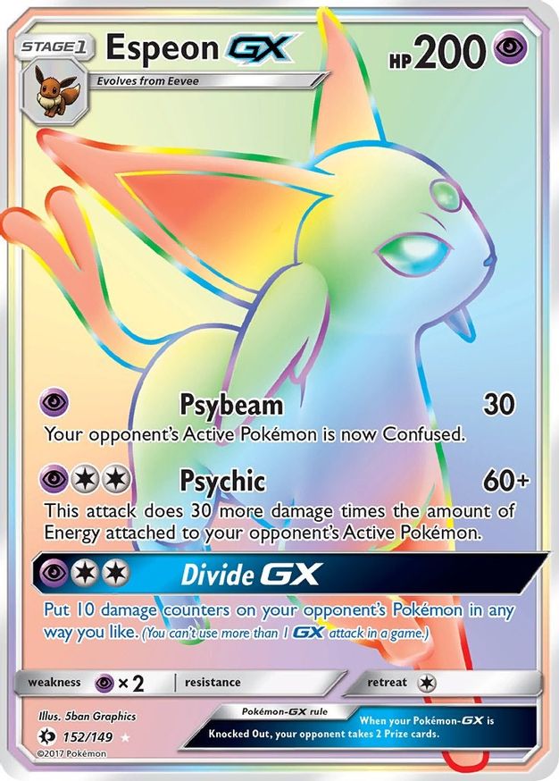 Espeon GX (Secret) - SM Base Set - Pokemon