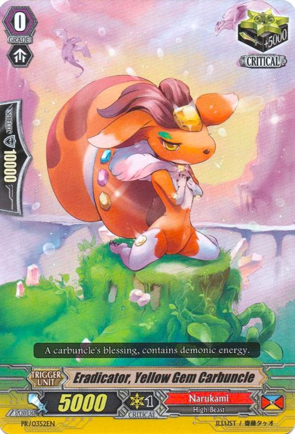 Eradicator, Yellow Gem Carbuncle - Promo Cards - Cardfight Vanguard
